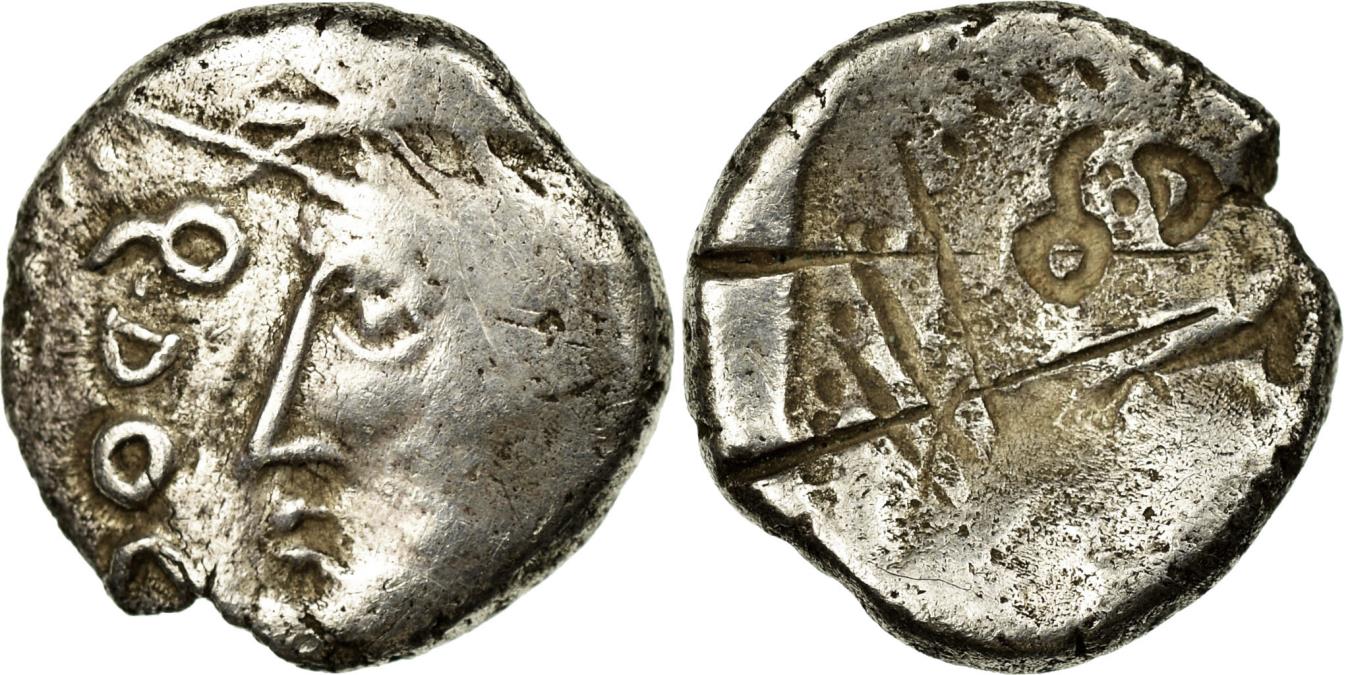 Coin, Sequani, Denarius, Brockage, , Silver, Delestrée:3245 | Celtic Coins