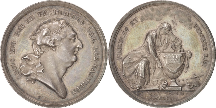France, The French Revolution, Token, 1793, , Loos, Silver, 30,...