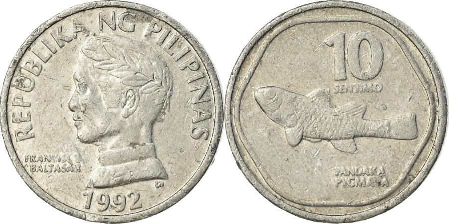 Coin, Philippines, 10 Sentimos, 1992, , Aluminum, KM:240.2 | Asian and ...