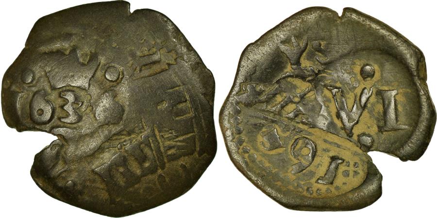 Coin, Spain, Philip IV, 6 Maravedis, 1663, , Copper | European Coins