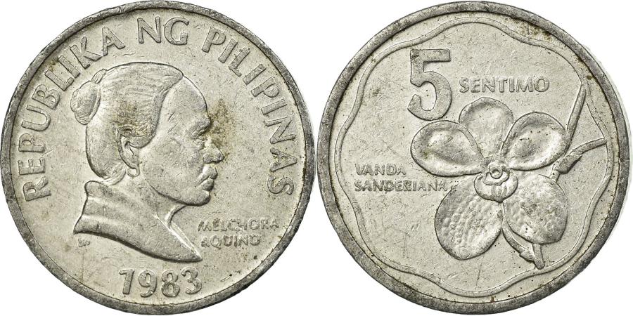 Coin, Philippines, 5 Sentimos, 1983, , Aluminum, KM:239 | Asian and ...
