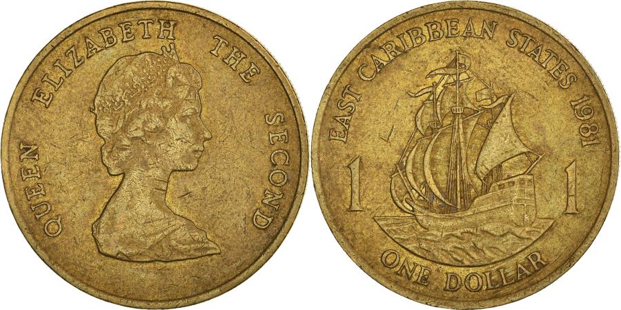 Coin, East Caribbean States, Elizabeth II, Dollar, 1981, | North ...