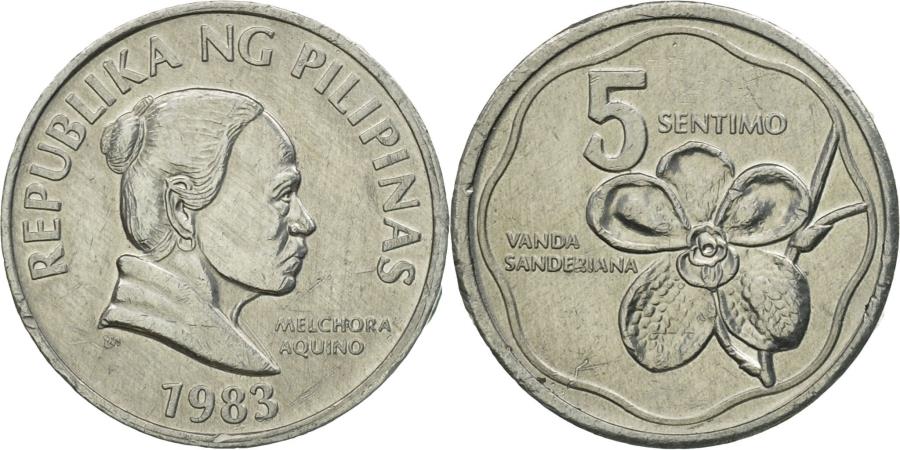 Coin, Philippines, 5 Sentimos, 1983, , Aluminum, KM:239 | Asian and ...
