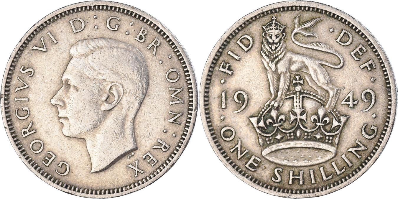 Coin, Great Britain, Shilling, 1949 | European Coins