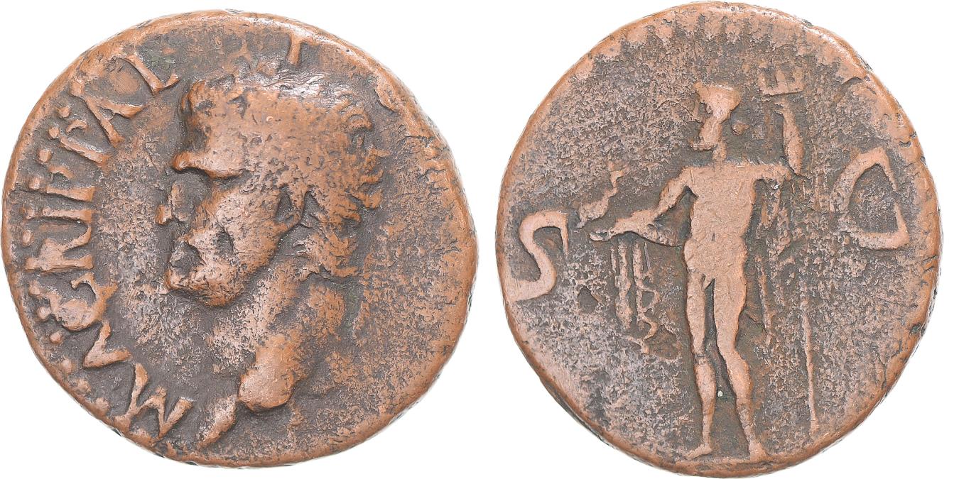 Coin, Agrippa, As, 37-41, Rome, , Bronze, RIC:58 | Roman Imperial Coins