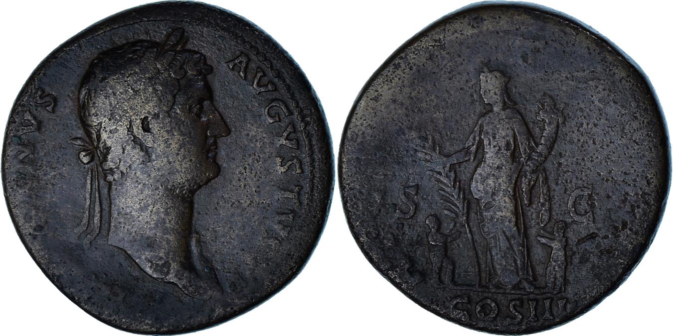 Hadrian, Sestertius, 128-129, Rome, Bronze, , RIC:988 | Roman Imperial ...