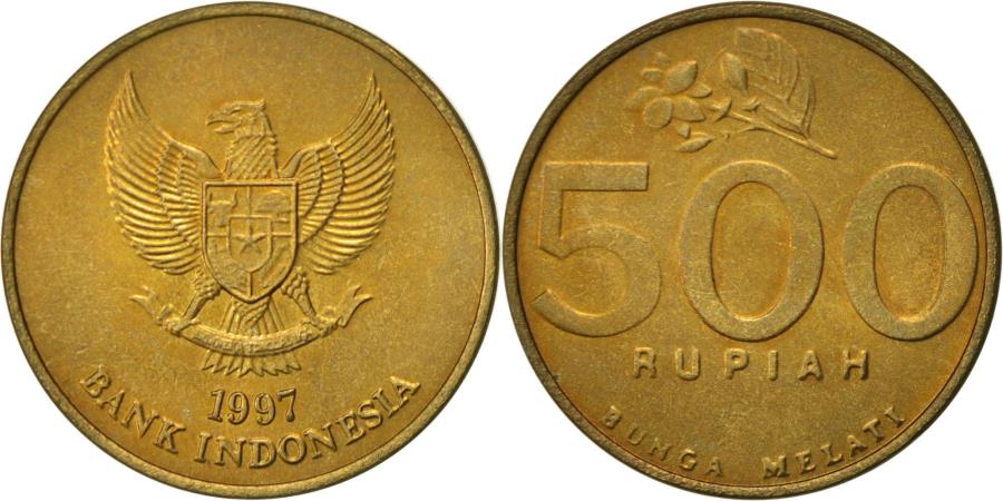 Indonesia, 500 Rupiah, 1997, , Aluminum-Bronze, KM:59 | Asian and ...