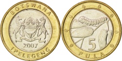 Botswana, 5 Pula, 2013, , Bi-Metallic | African Coins
