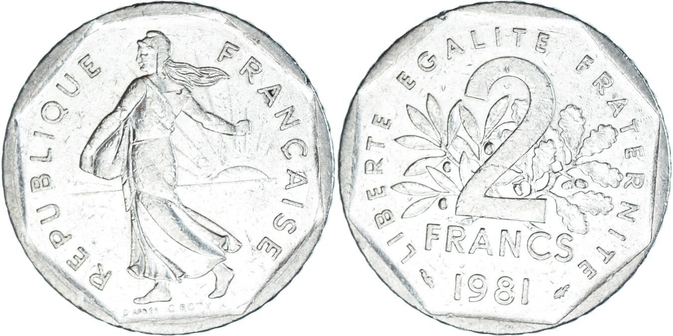 Coin, France, 2 Francs, 1981 | European Coins