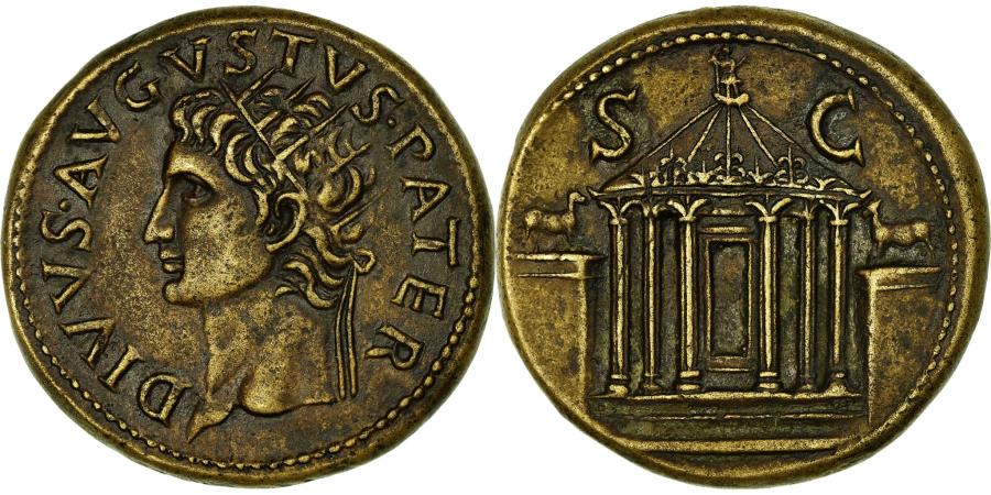 Coin, Divus Augustus, Paduan Sestertius, 16th Century or Later,