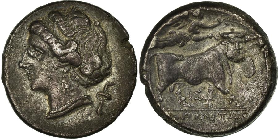 Coin, Campania, Neapolis, Nymph, Didrachm, Neapolis, , Silver