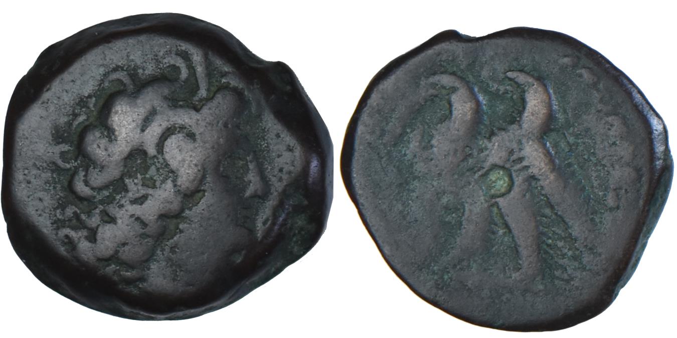 Coin, Egypt, Ptolemy VI and Ptolemy VIII, Obol, 180-145 BC, Alexandria