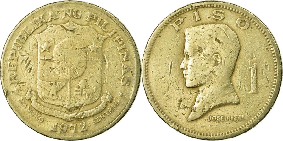 Coin, Philippines, Piso, 1972, , Copper-Nickel-Zinc, KM:203 | Asian and ...
