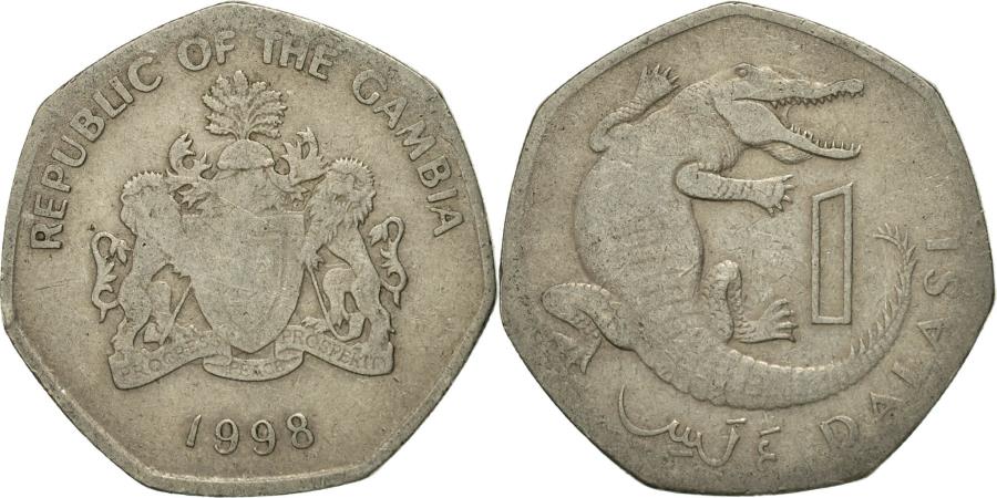 Coin, GAMBIA, THE, Dalasi, 1998, , Copper-nickel, KM:59 | African Coins