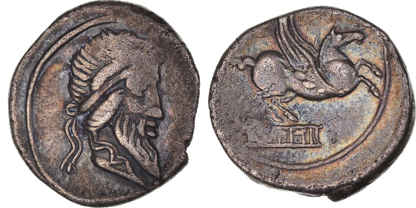 Coin, Ancient Rome, Roman Republic (509 – 27 BC), Gens Titia, Quintus ...