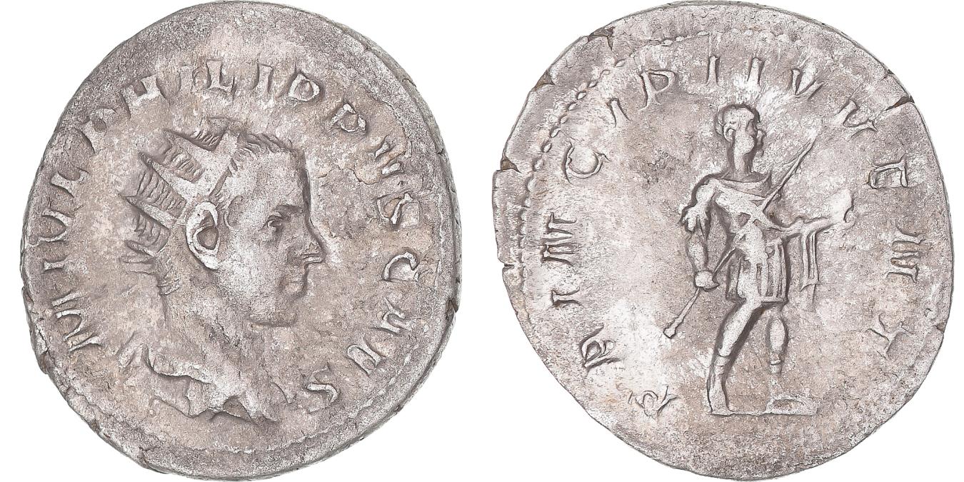 Coin, Philip II, Antoninianus, 244-246, Rome, , Billon, RIC:216