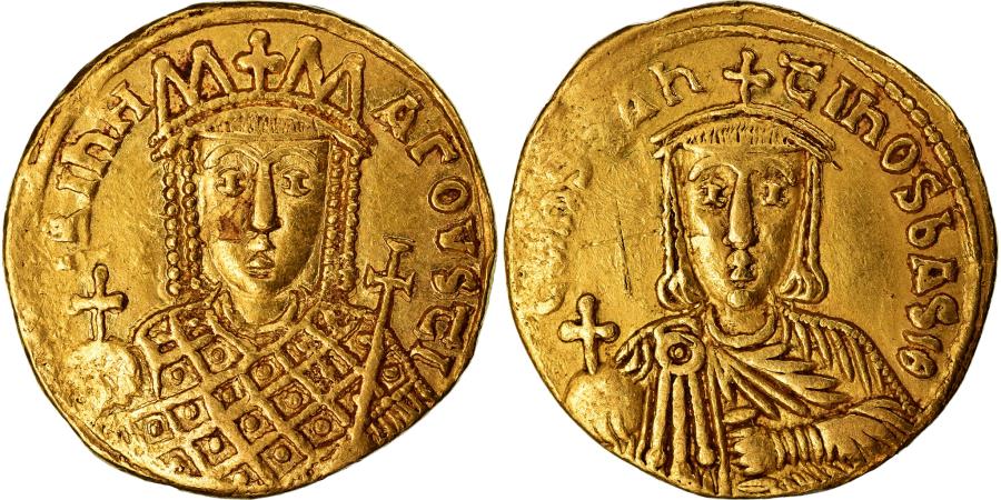 Coin, Constantine VI and Irene, Solidus, 792-797, Constantinople, Rare