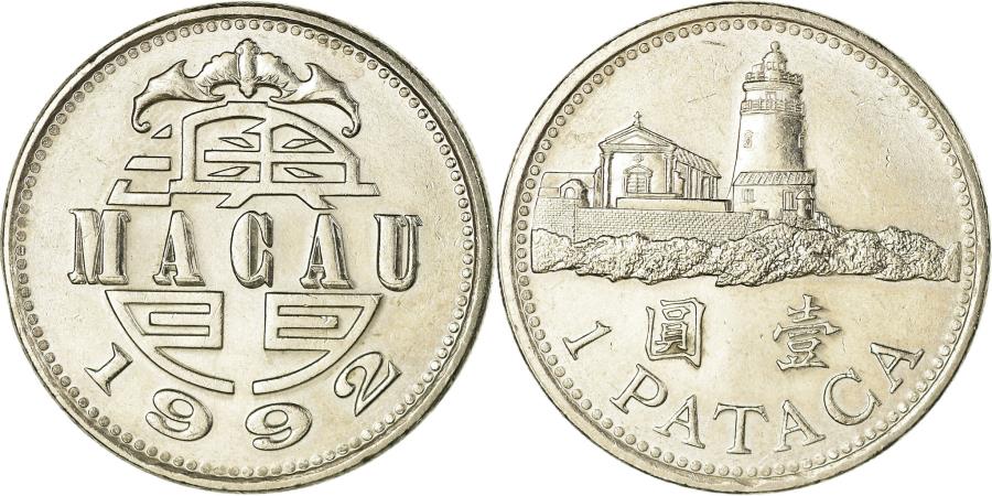 Coin, Macau, Pataca, 1992, British Royal Mint, , Copper-nickel, KM:57