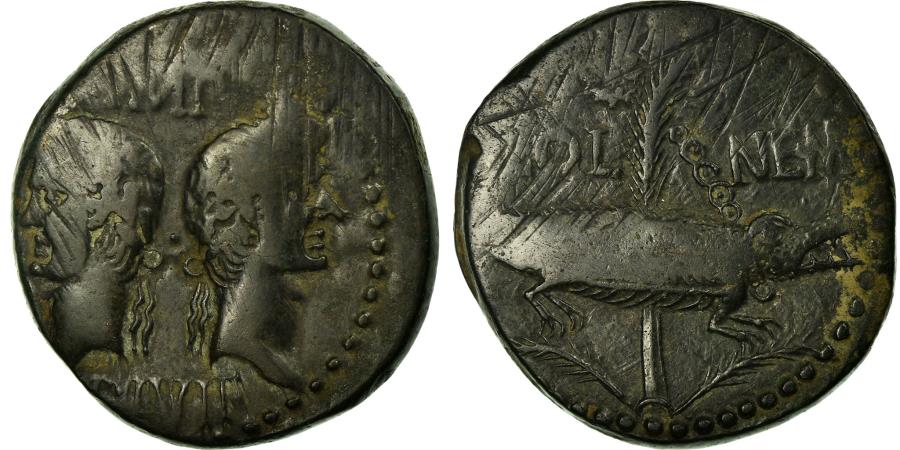 Coin, Augustus, Dupondius, 10-14 AD, Nîmes, , Bronze, RIC:160