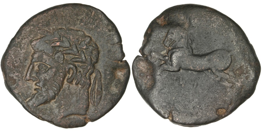 Numidia (Kingdom of), Massinissa or Micipsa, Bronze, , Bronze, 13.11