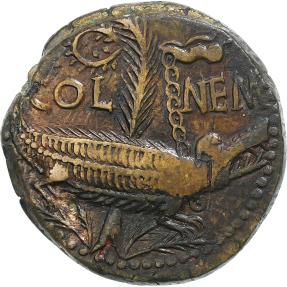 Augustus & Agrippa, Dupondius, 10-14, Nemausus, Bronze, | Roman ...