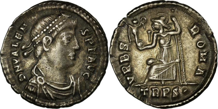 Coin, Valens, Siliqua, Trier, , Silver, RIC:27e.1 | Roman Imperial Coins