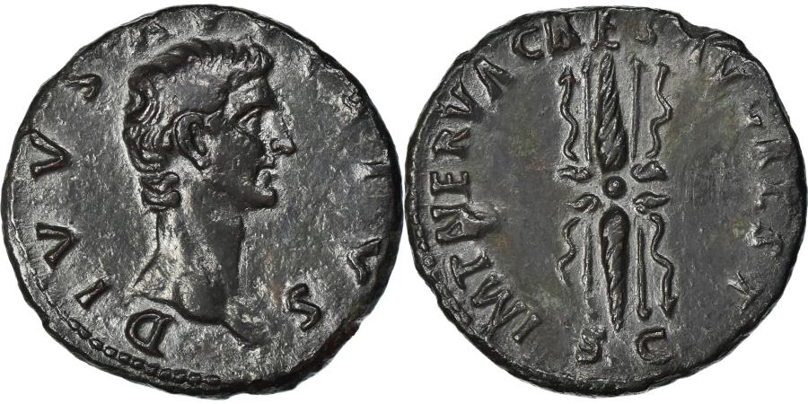 Coin, Divus Augustus, As, 98 AD, Rome, Rare, , Copper, RIC:130