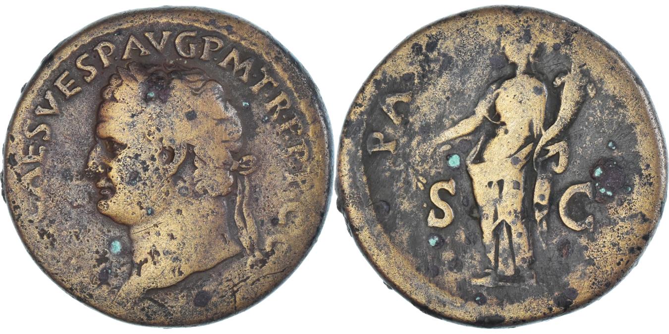Coin, Titus, Sestertius, 80-81, Rome, , Bronze, RIC:155 | Roman ...