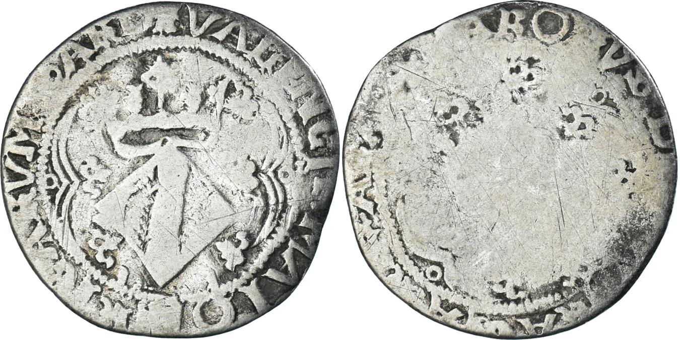 Coin, Spain, Charles I, 2 Reales, ND (1516-1556), Valence, , Silver