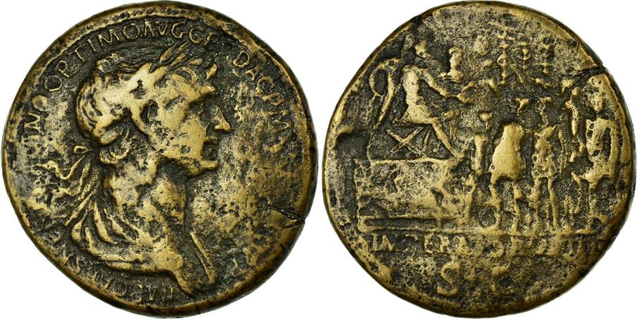 Coin, Trajan, Sestertius, Roma, , Bronze | Roman Imperial Coins