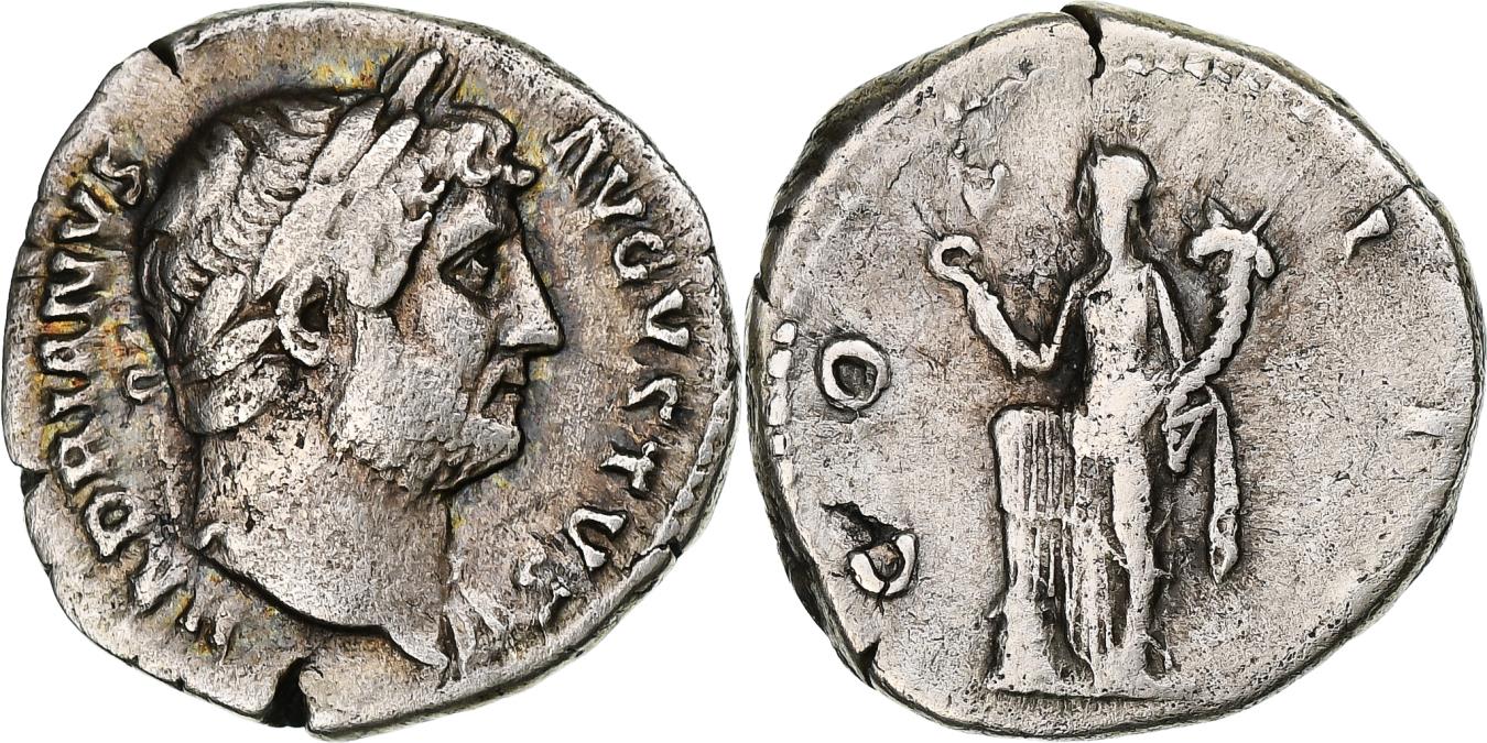 Hadrian, Denarius, 126-127, Rome, Silver, , RIC:845 | Roman Imperial Coins