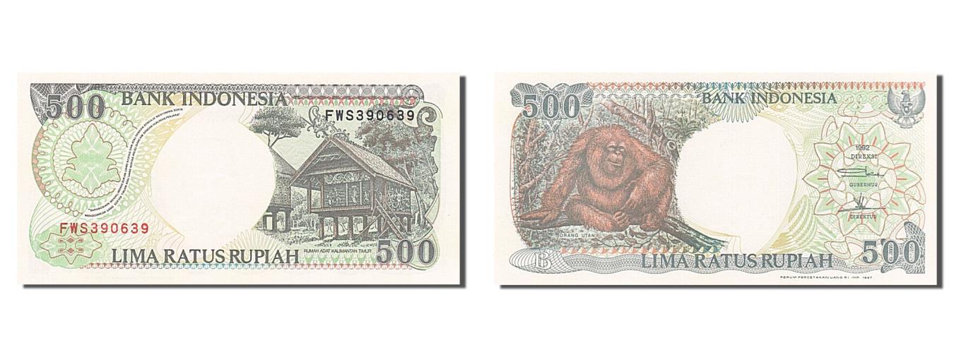 Banknote, Indonesia, 500 Rupiah, 1992, UNC(65-70) | World Paper Money