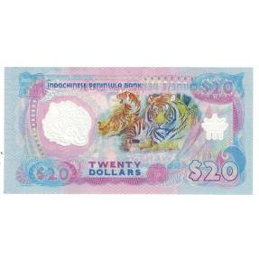 Banknote, Indochina, 20 Dollars, 2020, UNC(65-70) | World Paper Money