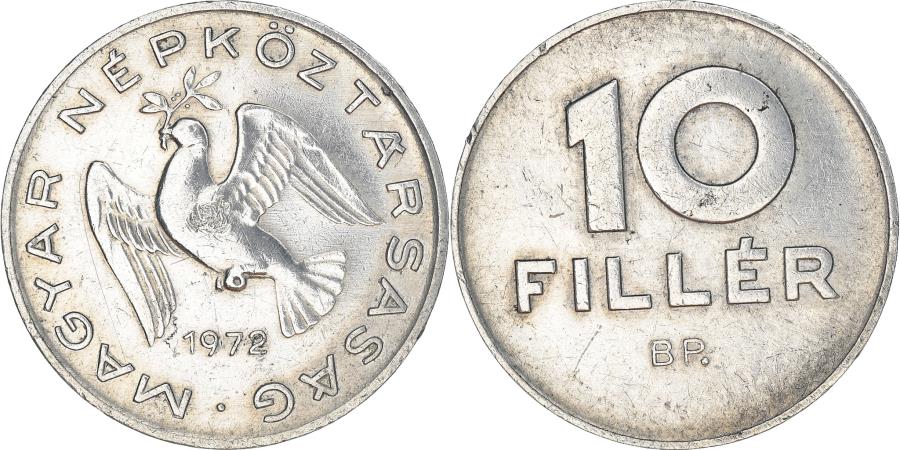 Coin, Hungary, 10 Filler, 1972, Budapest, , Aluminum, KM:572 | European ...