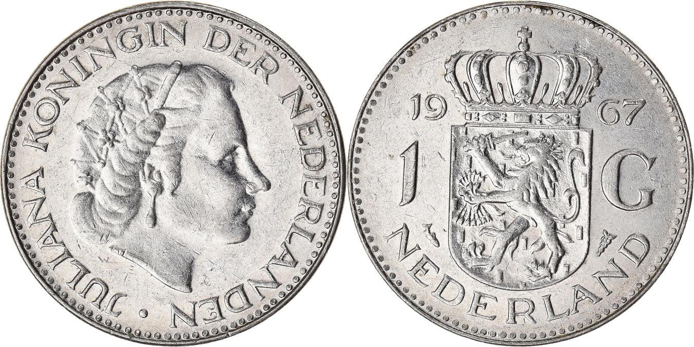 Coin, Netherlands, Gulden, 1967 | European Coins