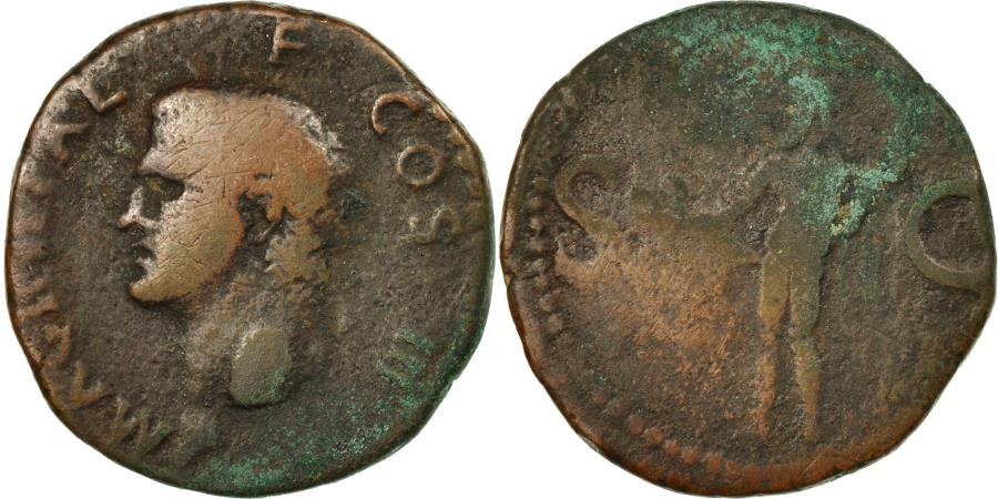 Coin, Agrippa, As, Rome, VF(20-25), Bronze, RIC:58 | Roman Imperial Coins