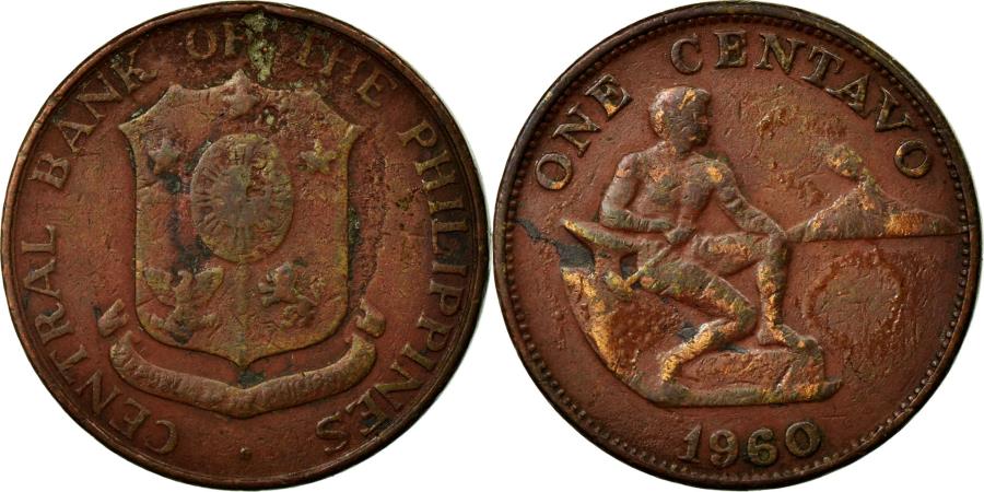 Coin, Philippines, Centavo, 1960, , Bronze, KM:186 | Asian and Middle ...
