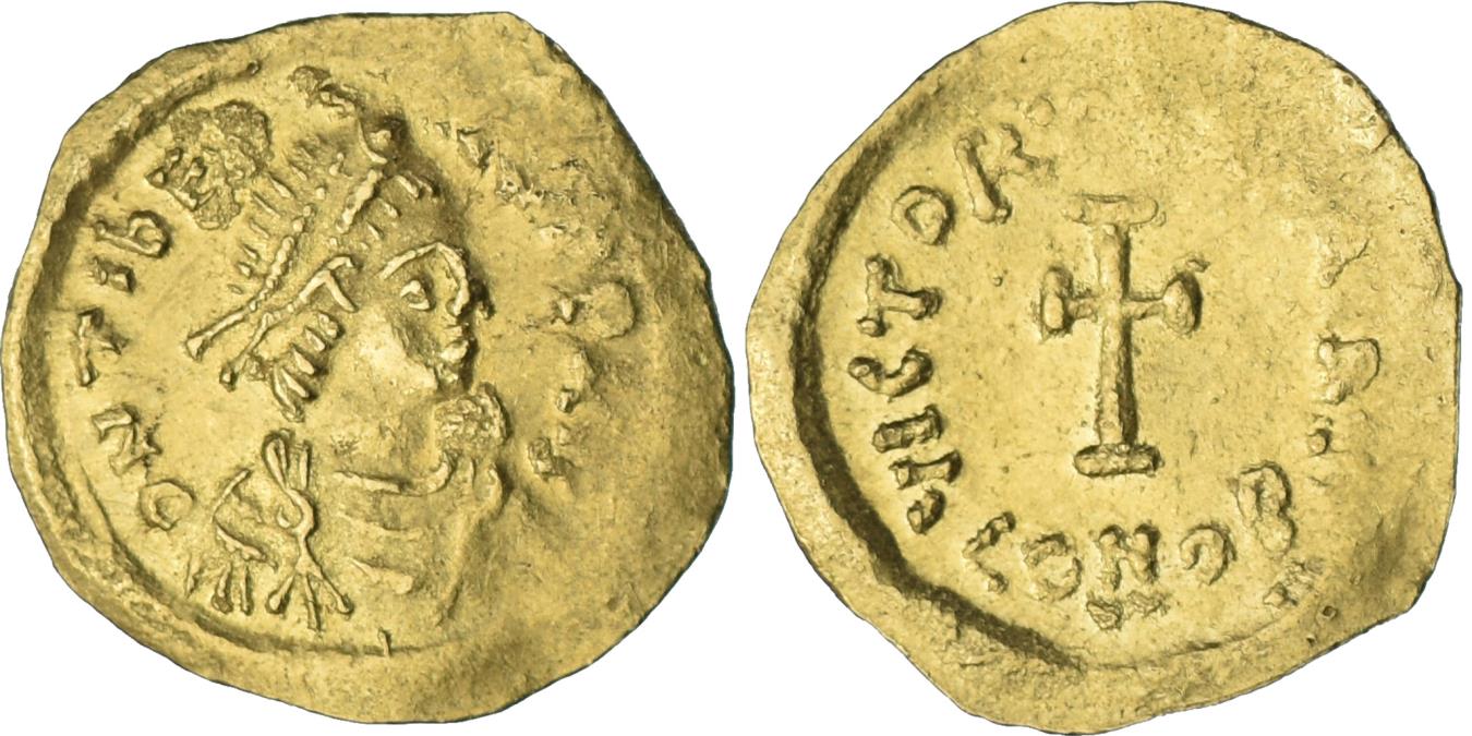 Maurice Tiberius, Tremissis, 582-602, Constantinople, Gold, | Byzantine ...