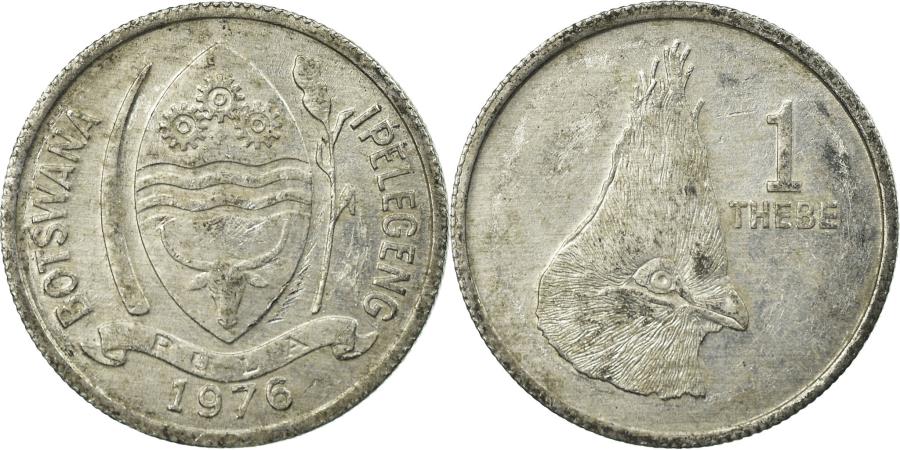 Coin, Botswana, Thebe, 1976, British Royal Mint, , Aluminum, KM:3