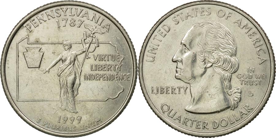 Coin, United States, Quarter, 1999, U.S. Mint, Denver, , Copper-Nickel