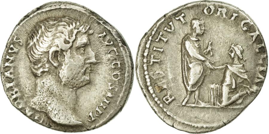 Coin, Hadrian, Denarius, Roma, AU(50-53), Silver, RIC:324 | Roman ...