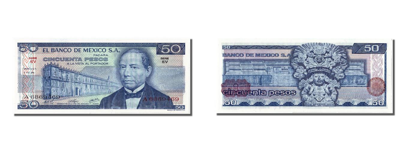 Banknote, Mexico, 50 Pesos, 1976, 1976-07-08, UNC(65-70) | World Paper ...