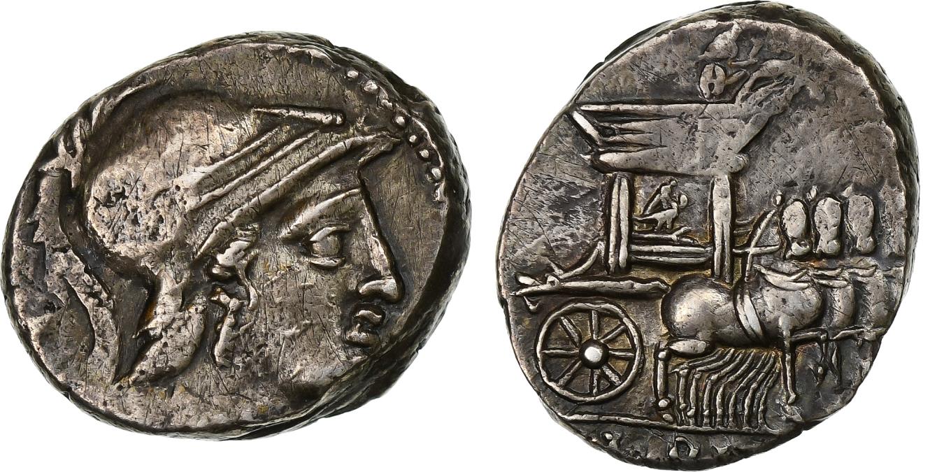 Rubria, Denarius, 87 BC, Rome, Silver, | Roman Republican Coins