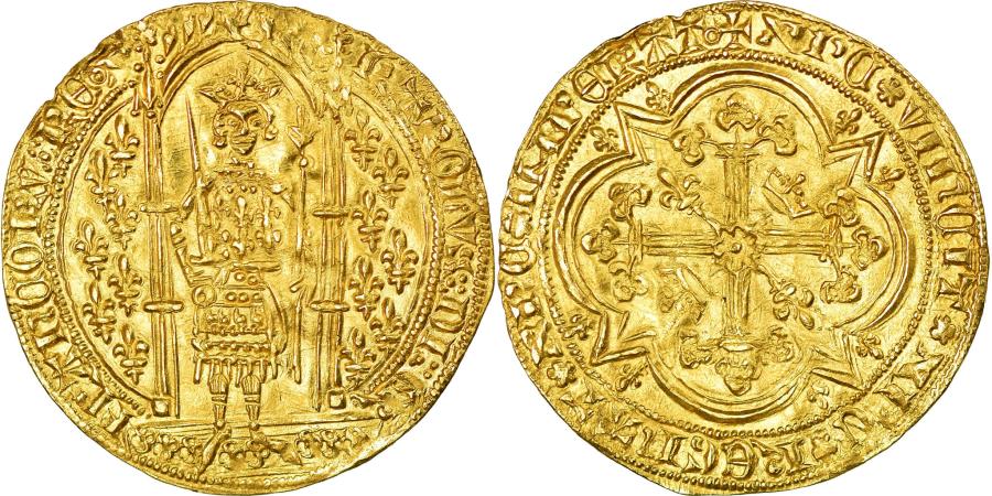 Coin, France, Charles V, Franc à pied, , Gold, Duplessy:360A | European ...