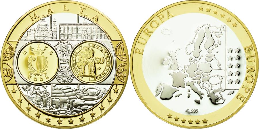 Malta, Medal, L'Europe, Malte, , Silver | Tokens & Medals