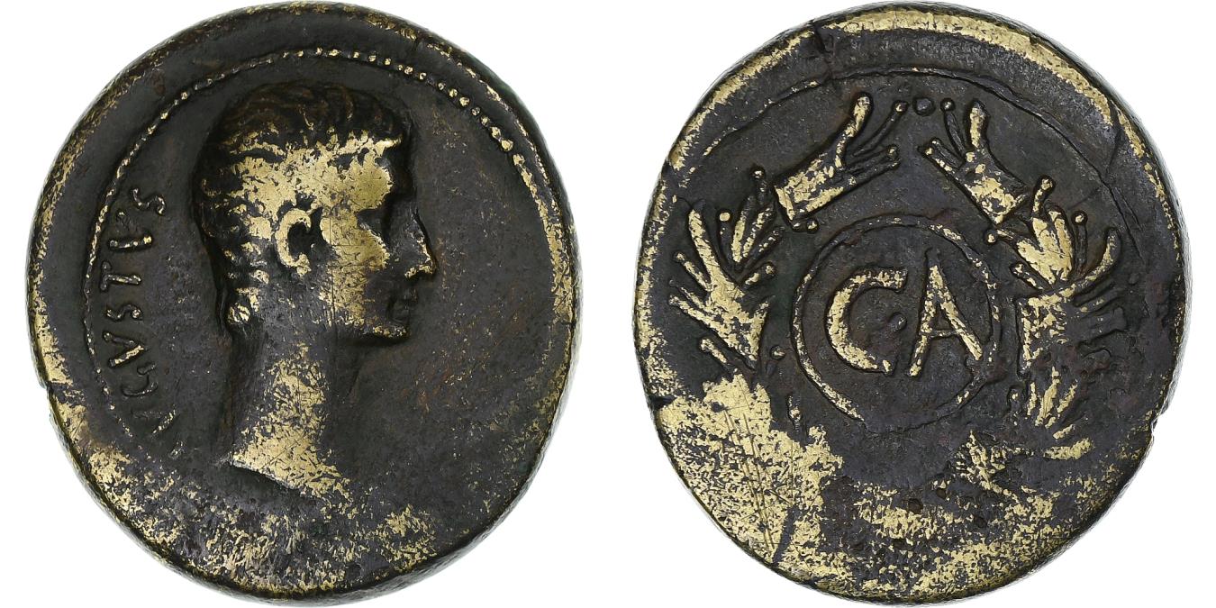 Augustus, Dupondius, 25-15 BC, Pergamon, Bronze, | Roman Imperial Coins