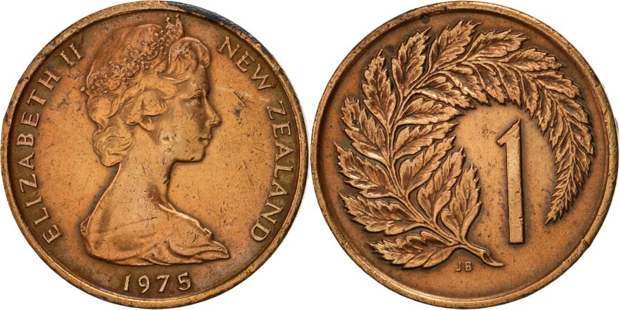 New Zealand, Elizabeth II, Cent, 1975, , Bronze, KM:31.1 | Australian ...