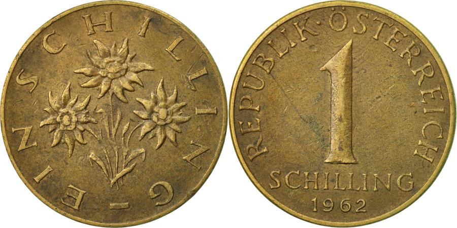 Coin, Austria, Schilling, 1962, , Aluminum-Bronze, KM:2886 | European Coins