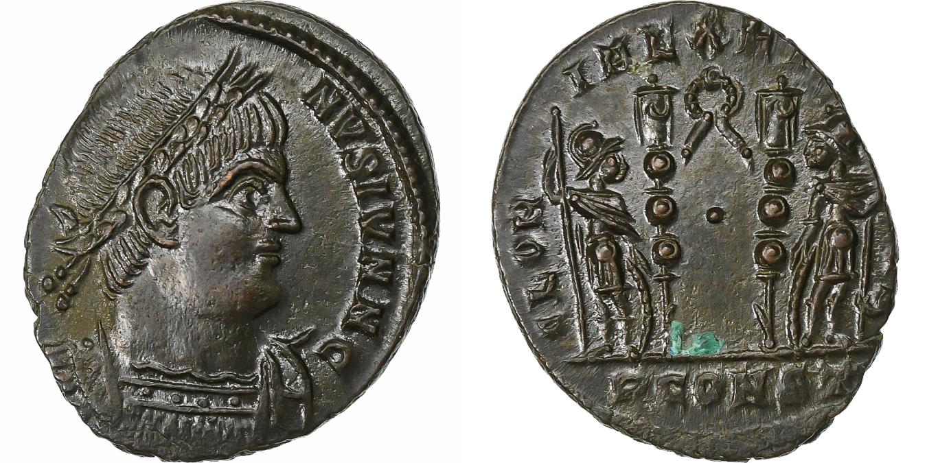 Constantine II, Follis, 333-334, Arles, Bronze, , RIC:376 | Roman ...