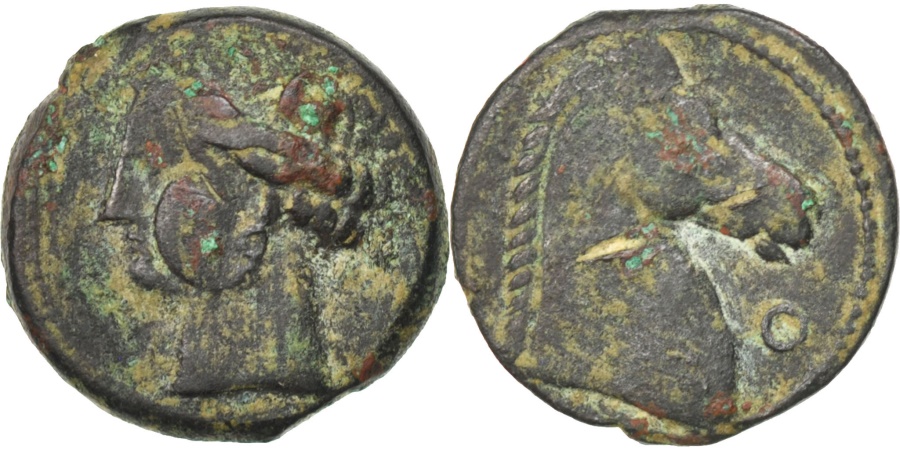 Carthage, Zeugitane, Tanit, Shekel, Carthage, , Copper, 4.70 | Greek Coins